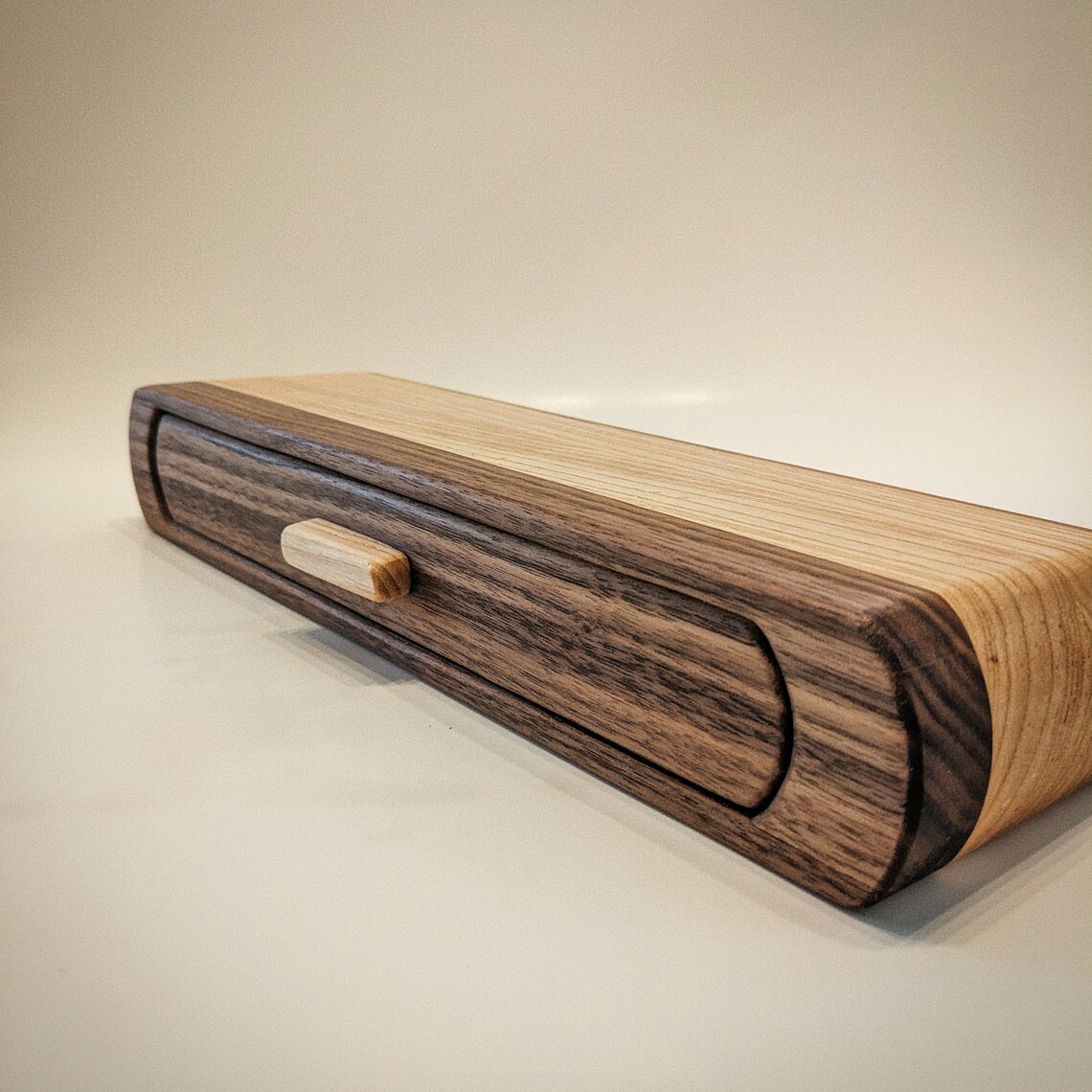 Walnut and Ash Modern Pencil Box - Etsy