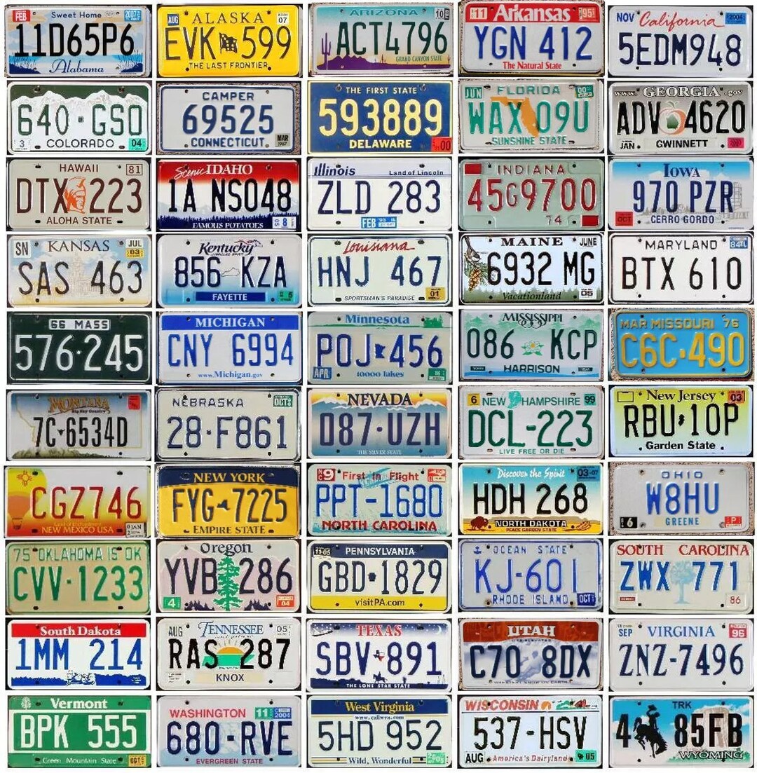 TRAVEL I Spy Game - License Plate Edition - Etsy