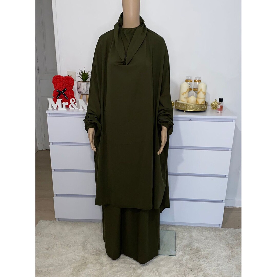 Eid Hooded Muslim Women Hijab Dress Prayer Garment Jilbab Abaya Long ...