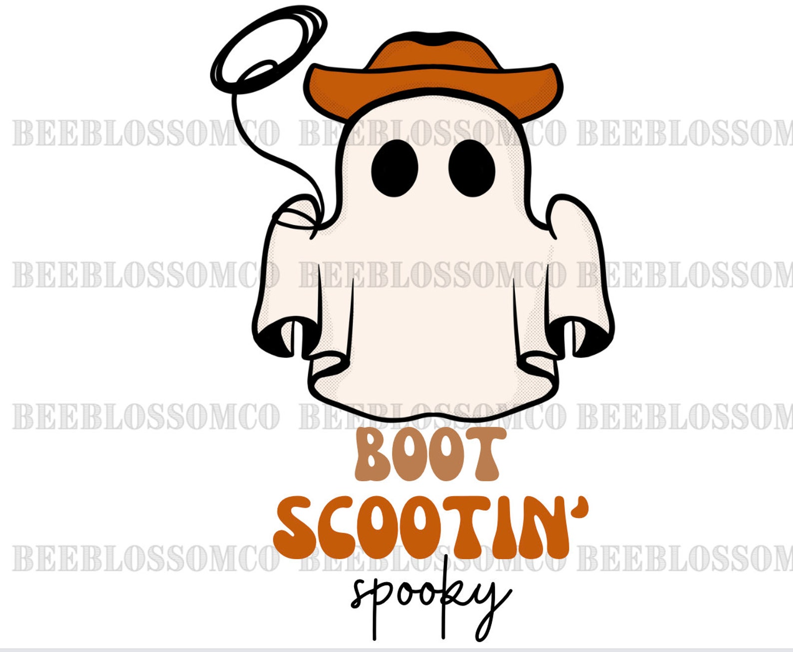 Boot Scootin Spooky Halloween PNG, Spooky PNG, Western Halloween Png ...