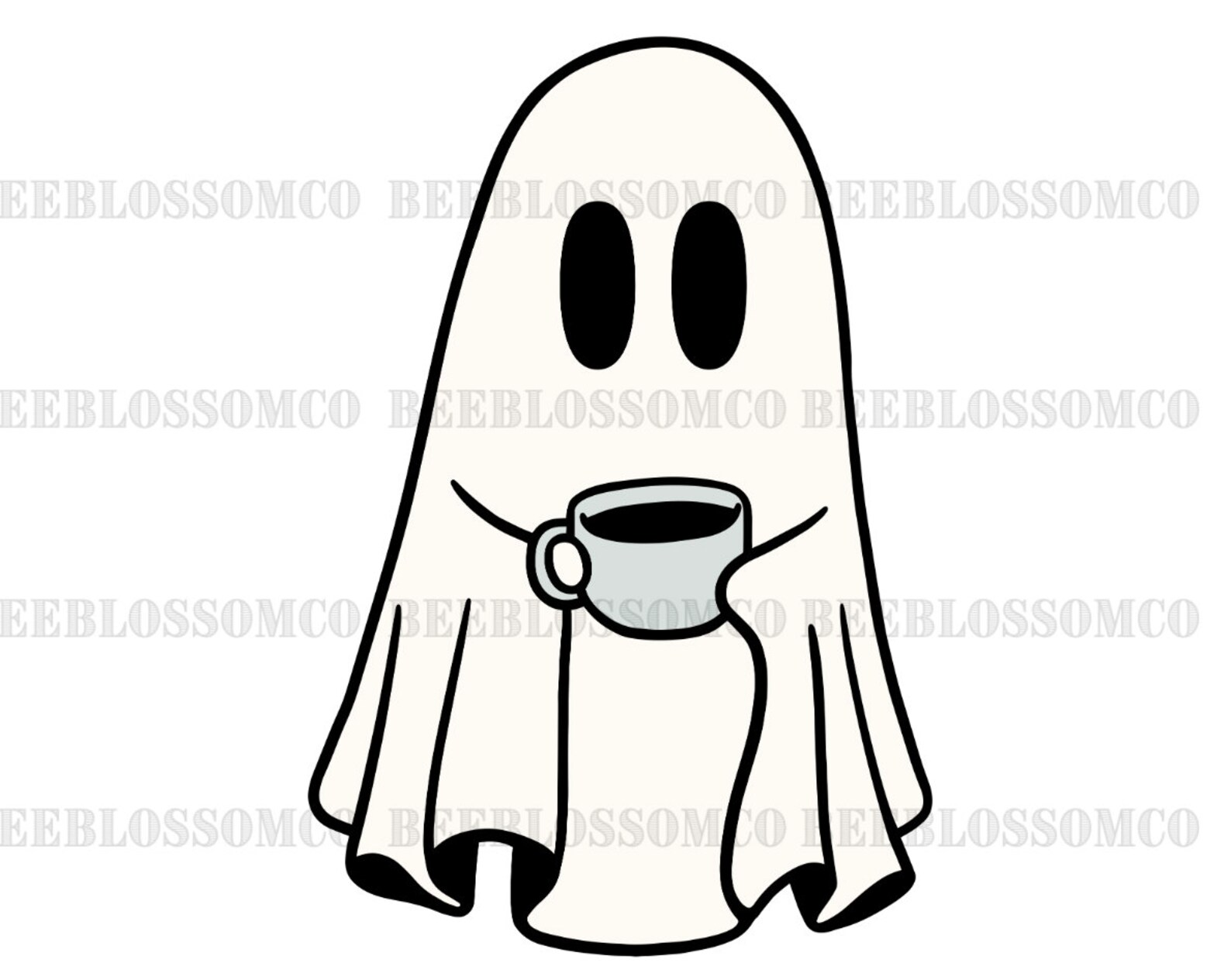 Cute Ghost Halloween Bundle SVG/PNG - Etsy