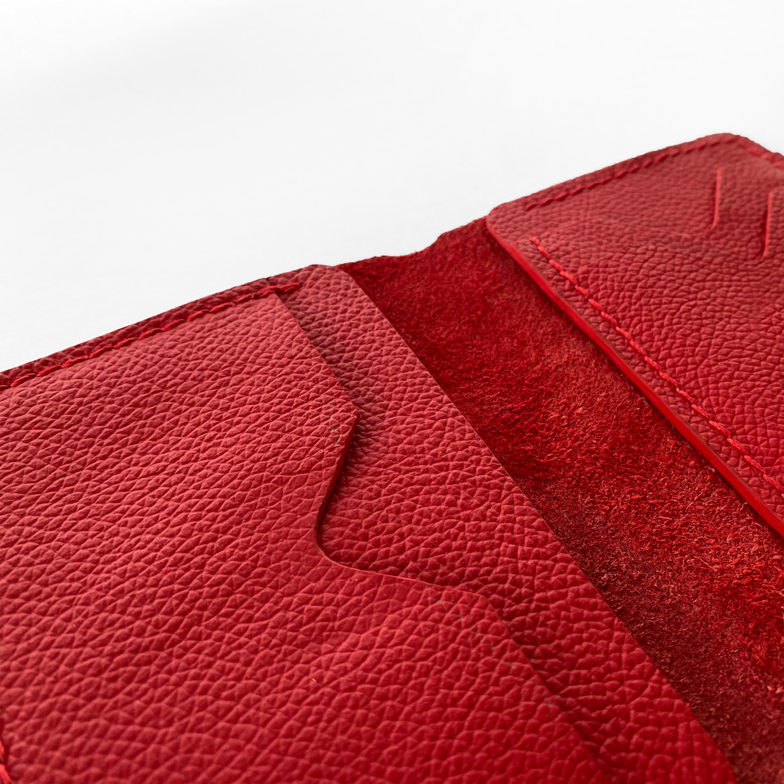 Red Bifold Wallet - Etsy