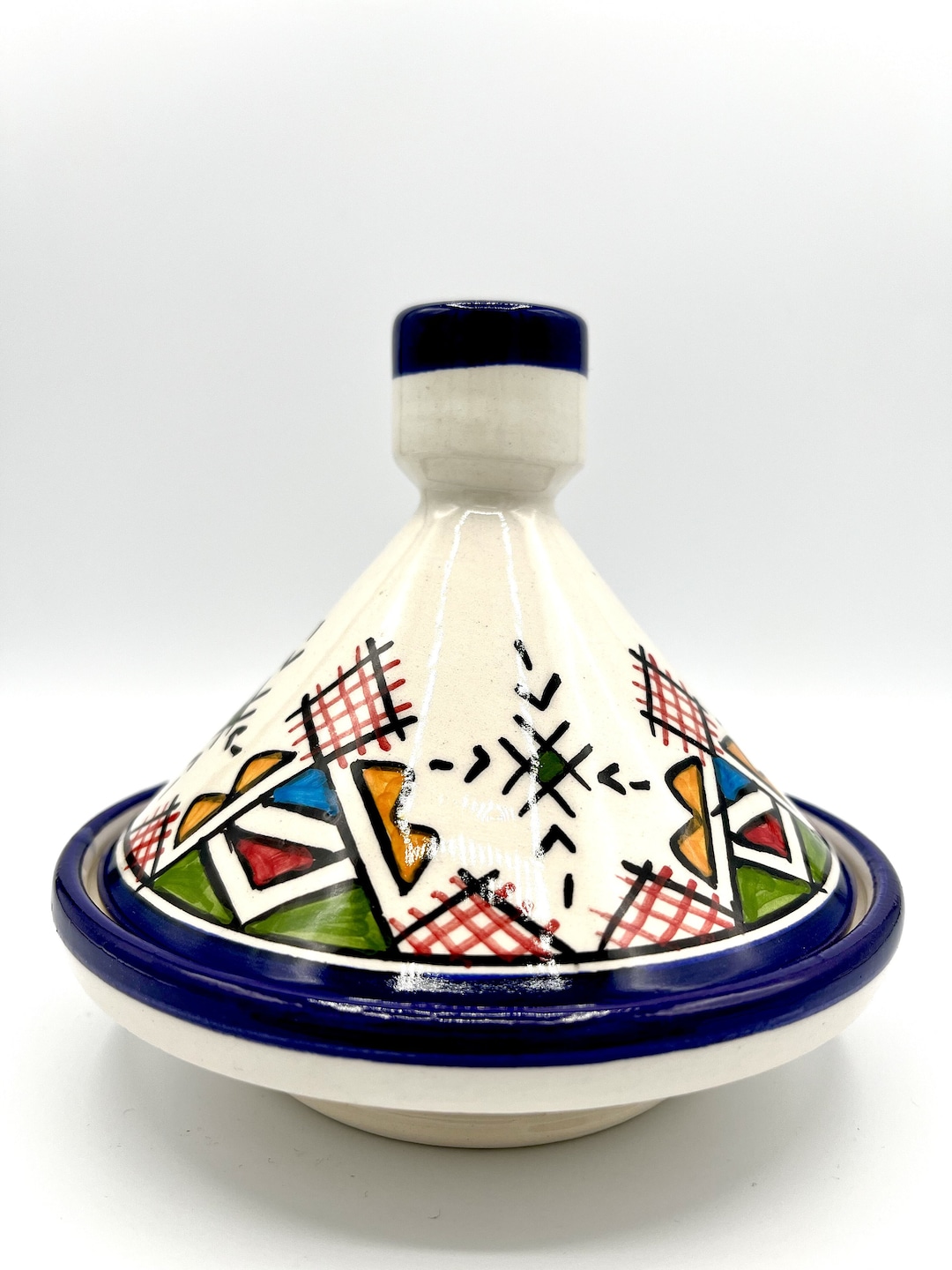 Mini Moroccan Tagine for Condiments Artisanal Ceramic for Salt, Sugar ...