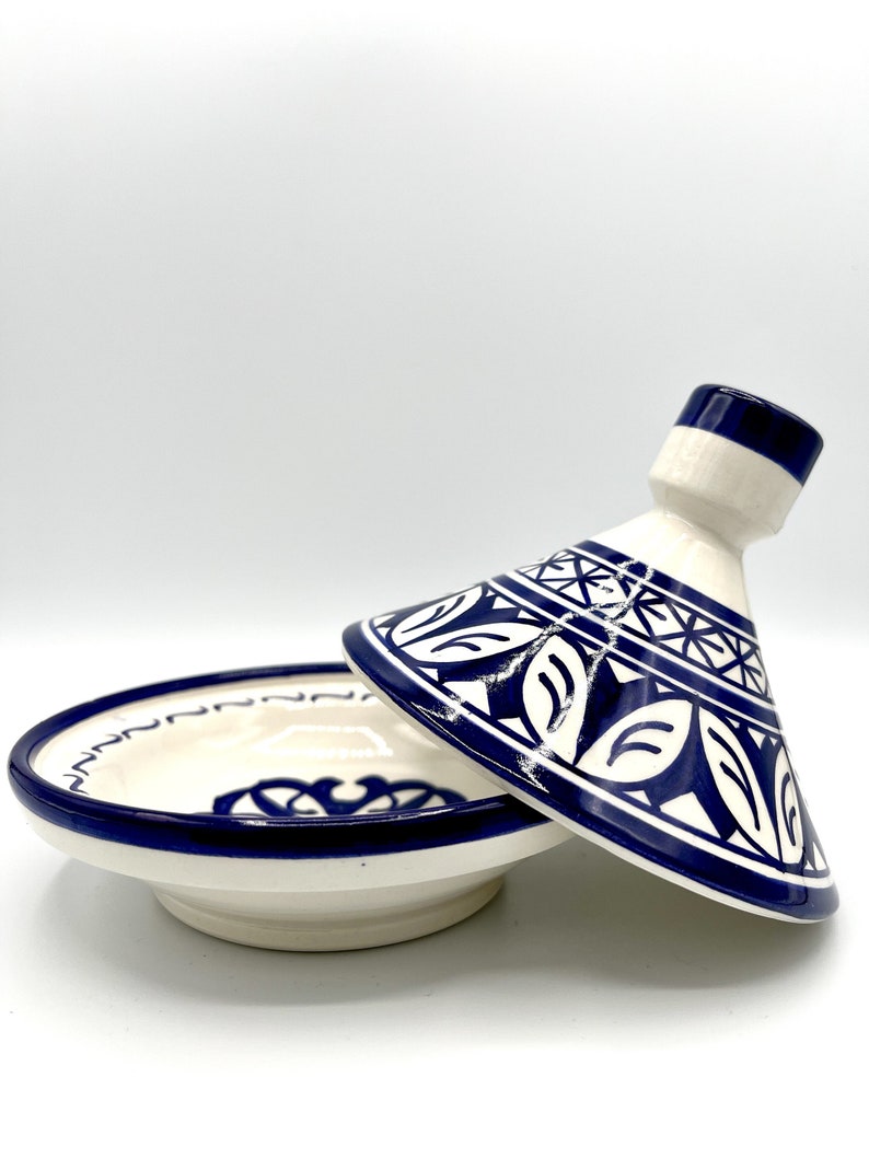 Mini Moroccan Tagine for Condiments Artisanal Ceramic for Salt, Sugar ...