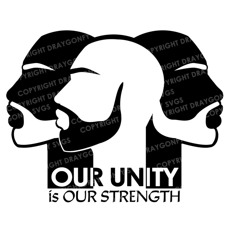 SVG Black Men Unity Instant Download DXF PNG Clipart. - Etsy Ireland
