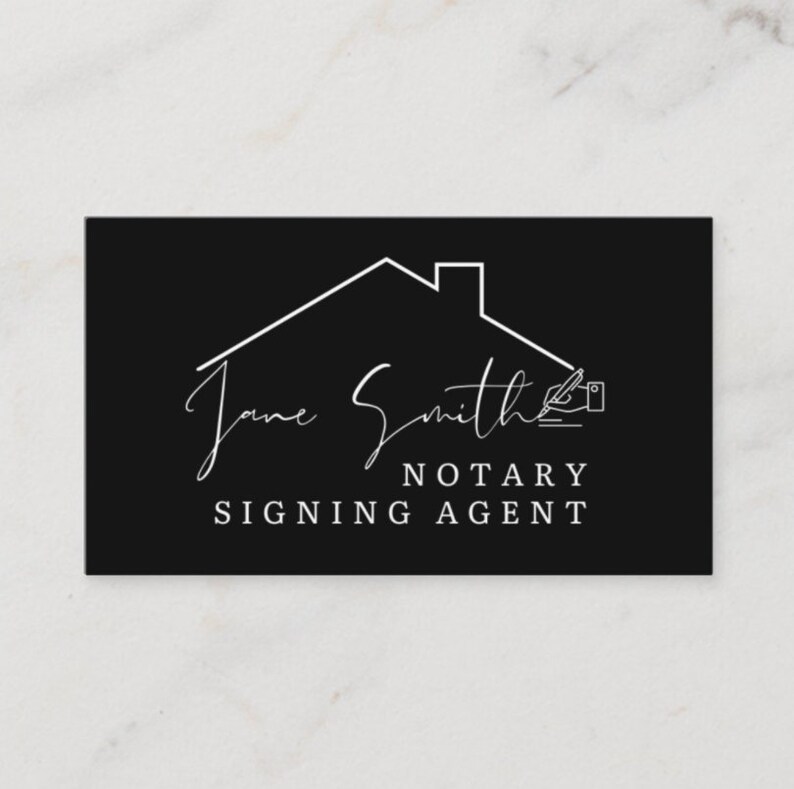 DIY Pre-made Logo Design Template, Notary Signing Agents, Real Estate ...