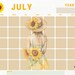 Printable Sunflower Undated Calendar - 12-month Undated Calendar - Etsy