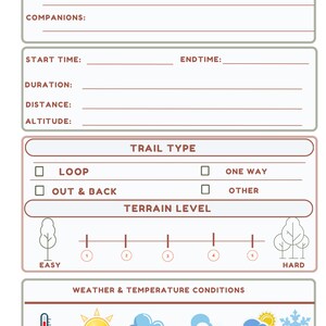 Nature Lover's Hiking Log Book - Keep Track of Your Outdoor Adventures ...
