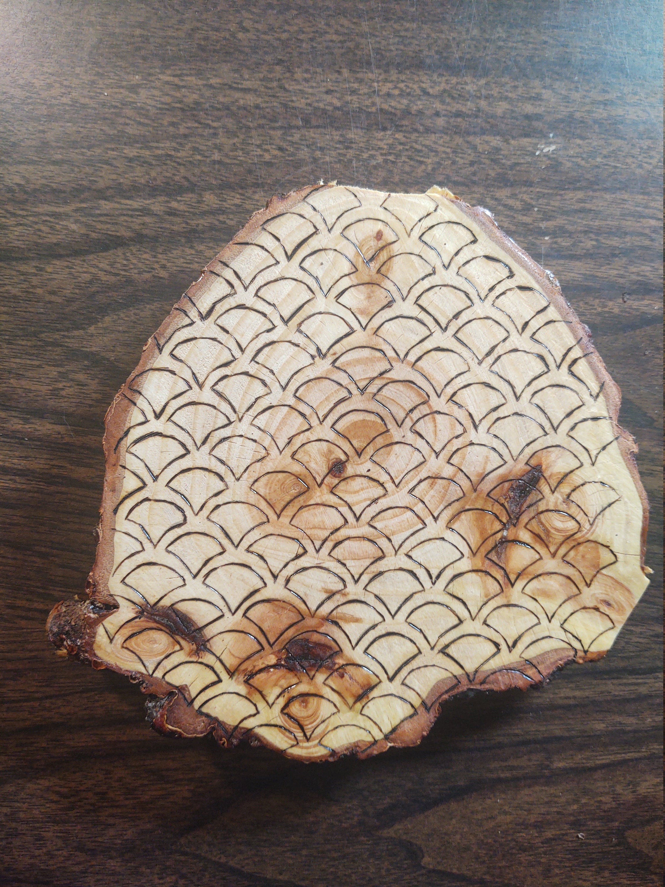 Wood Burned Scales - Etsy