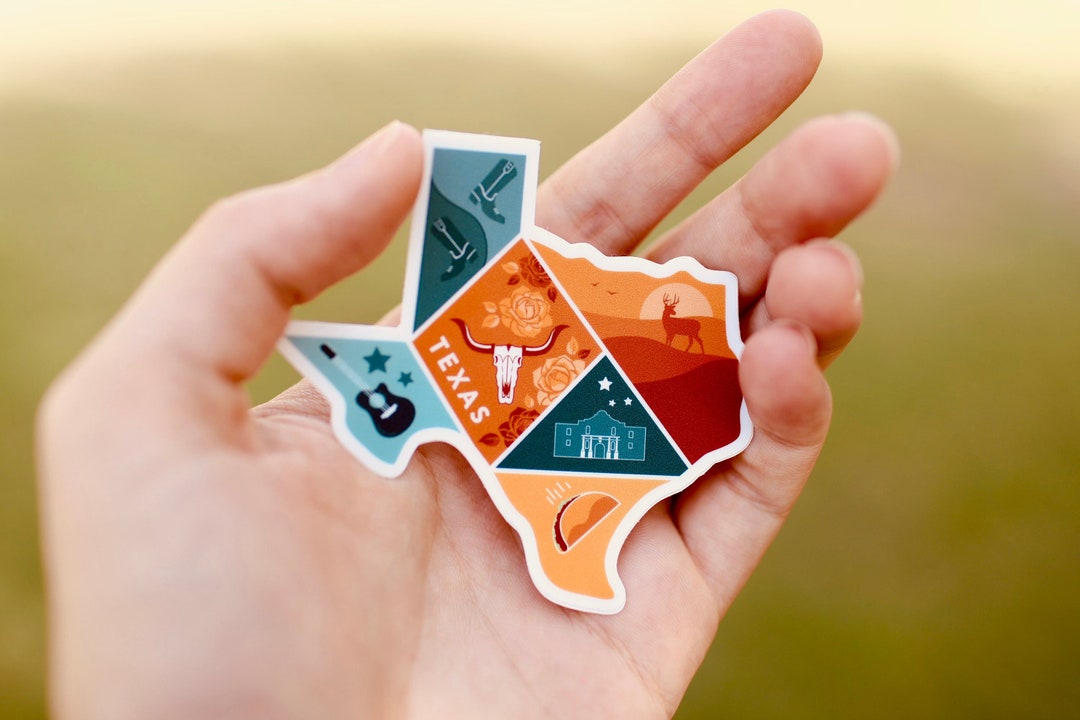 All Things Texas Vinyl Sticker, Waterproof Decal for Water Bottle ...