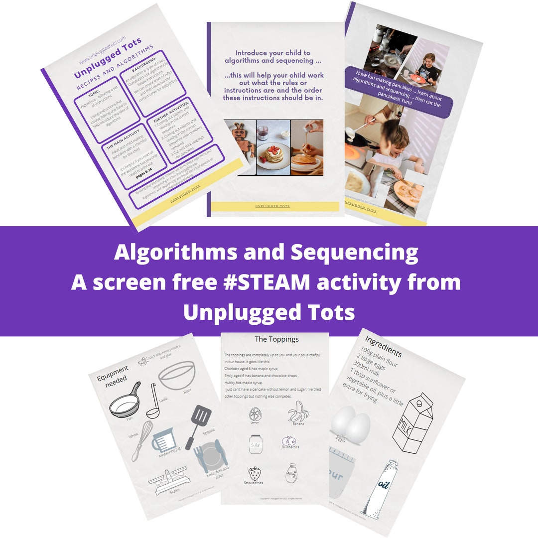Algorithms and Sequencing Printable Worksheet for Children EYFS Pre ...