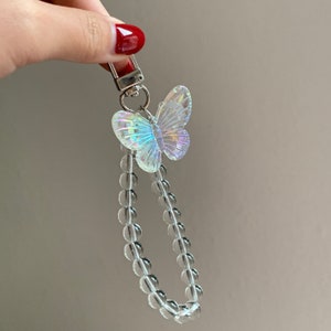Cute Butterfly Charm Key Chain, Keychain Charm, Gift Ideas, Wristlet ...