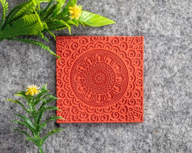 Gotoclaytools Mandala M-7 Texture Mat for Polymer Clay, Polymer Clay ...