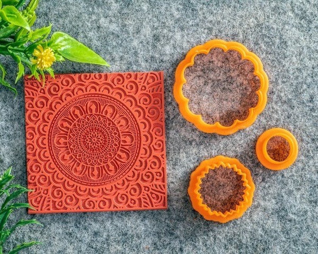 Gotoclaytools Mandala M-7 Texture Mat for Polymer Clay, Polymer Clay ...