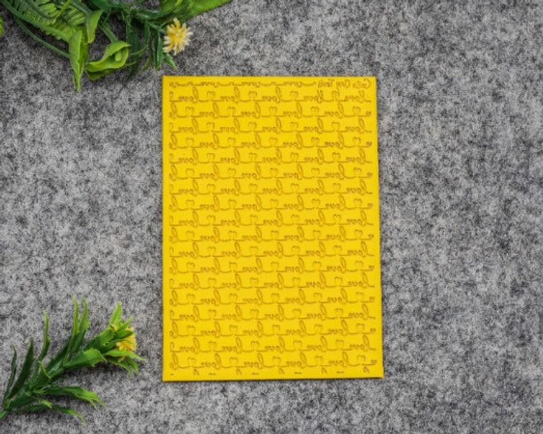 Love String Texture Mat for Polymer Clay, Rubber Texture Mat, Texture ...