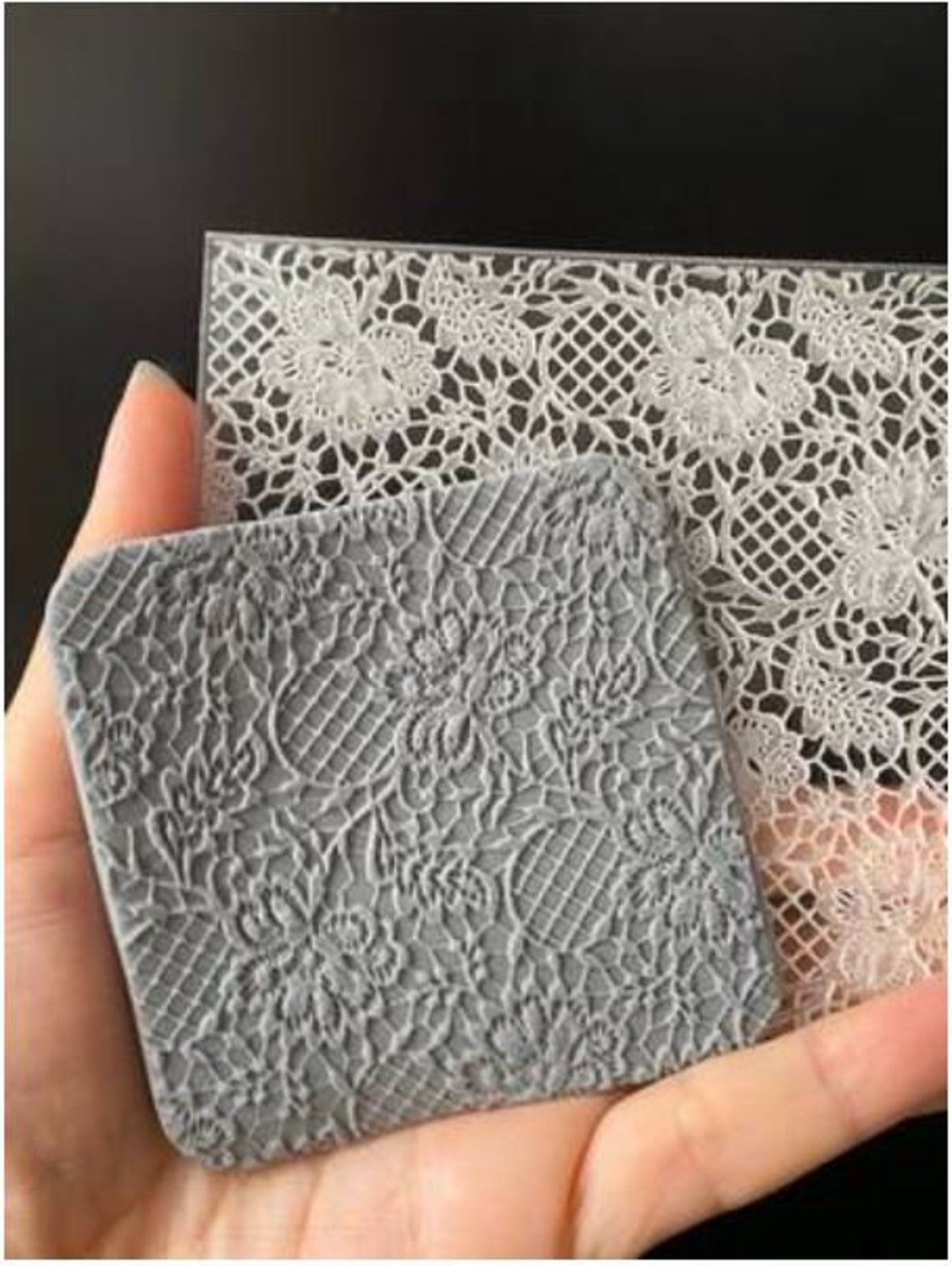 Paku Malzeme Pop-it Acrylic Stamp Laces BACKGROUND; 10,0*10,0 Cm ...