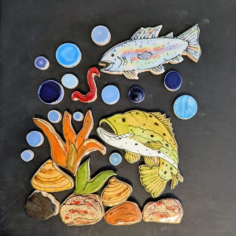Trout Tiles - Etsy