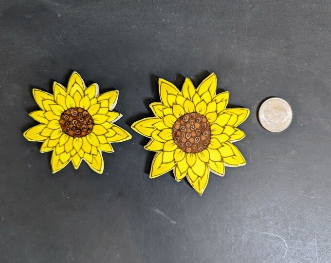 Handmade Ceramic Mosaic Yellow Sunflower Tiles, Decorative Tiles - Etsy