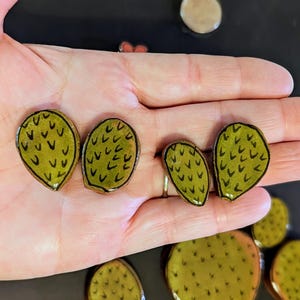Handmade Ceramic Cactus Mosaic Tiles,accent Cactus Shaped Tile,craft ...