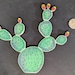 Handmade Ceramic Cactus Mosaic Tiles,accent Cactus Shaped Tile,craft ...