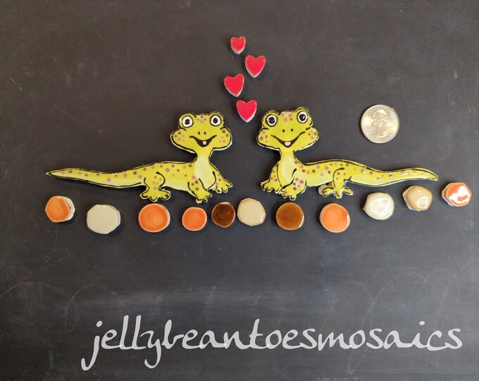 Handmade Ceramic Mosaic Tile, Handmade Mosaic Clay Tile, Lizard Mosaic ...