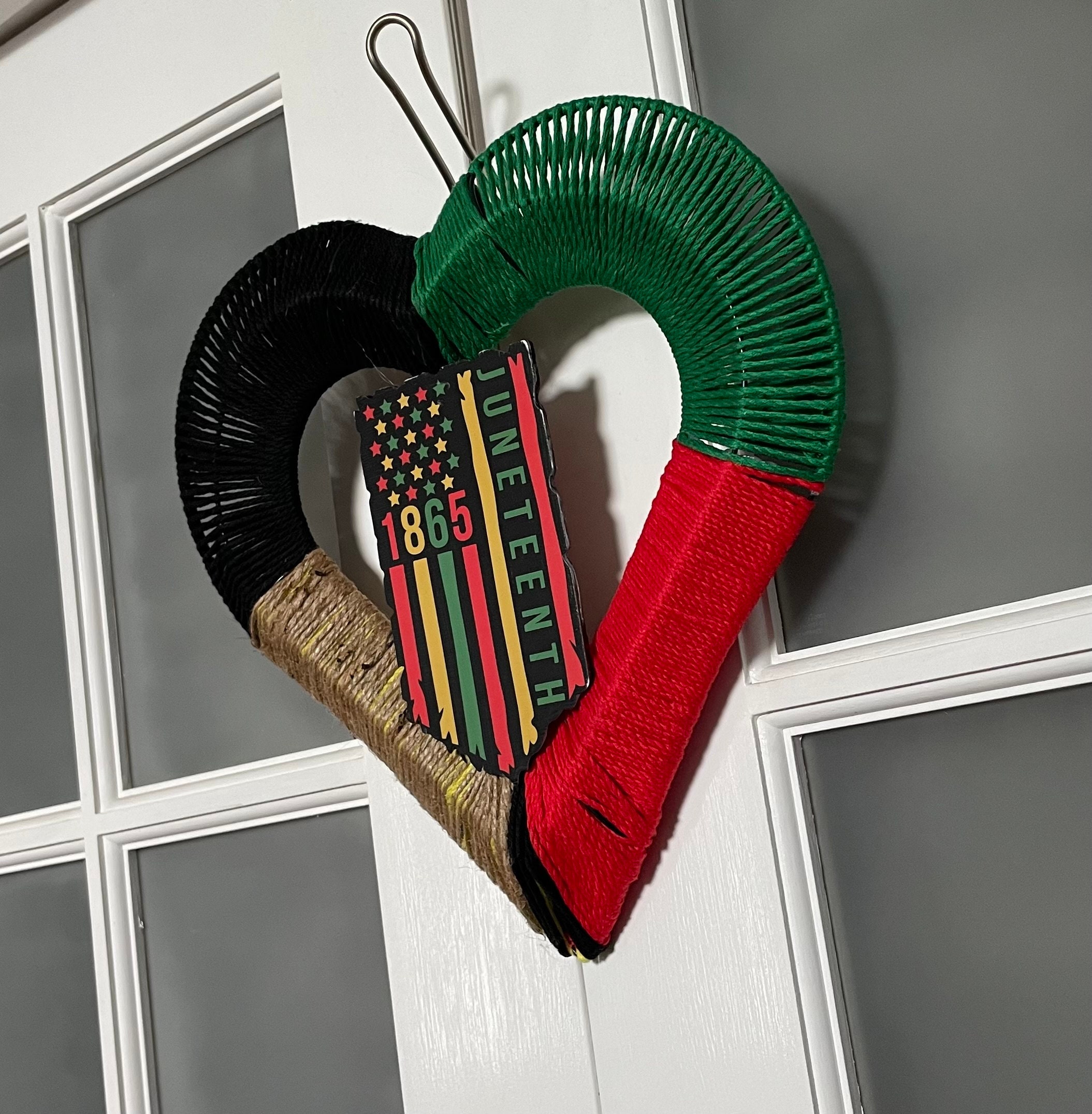 Juneteenth Heart, Wreath, Wall Decor - Etsy