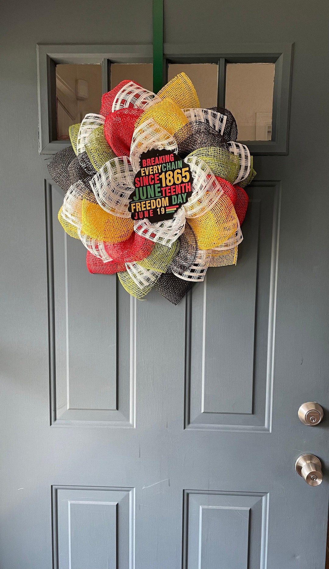 Juneteenth Flower Wreath, Decor, Wall Flower - Etsy