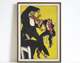 Japanese Goose Wall Art, Flying Geese Japan Poster, Elegant Birds ...