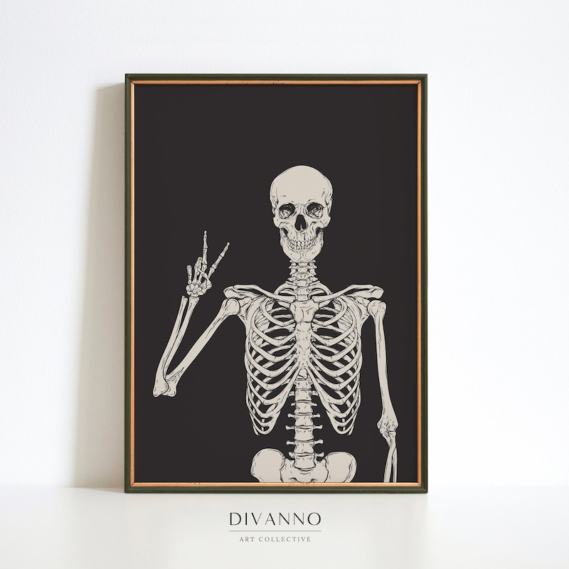 Skeleton Peace Sign - Etsy