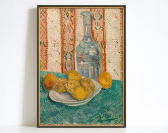 Van Gogh Vintage Blue Exhibition Print, Postman Painting Portrait ...