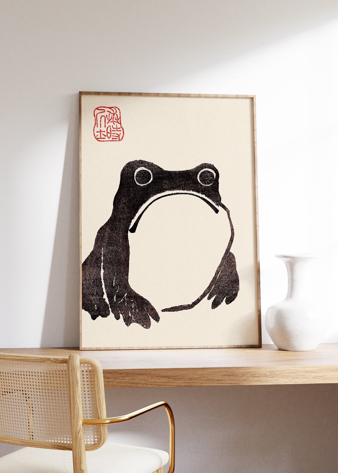 Japanese Frog Print, Vintage Wall Art, Japanese Frog Poster, Matsumoto ...