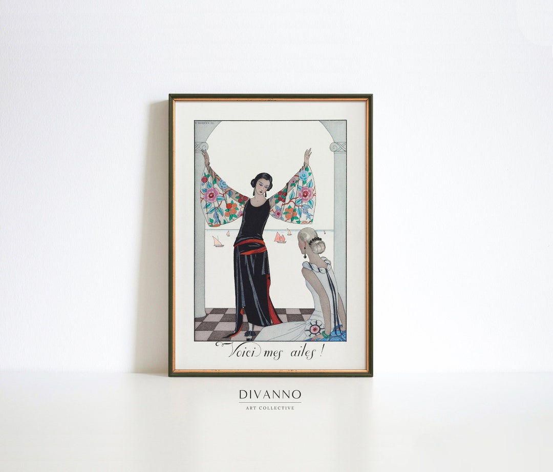 Vintage Women Poster, Glamorous Fashion Wall Decor, Print Gift, Elegant ...