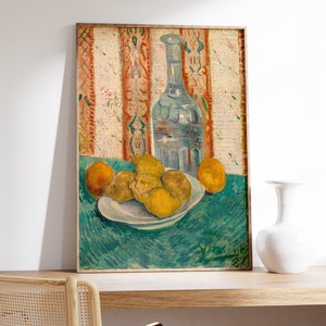 Vincent Van Gogh Kitchen Wall Decor Carafe and Dish With - Etsy