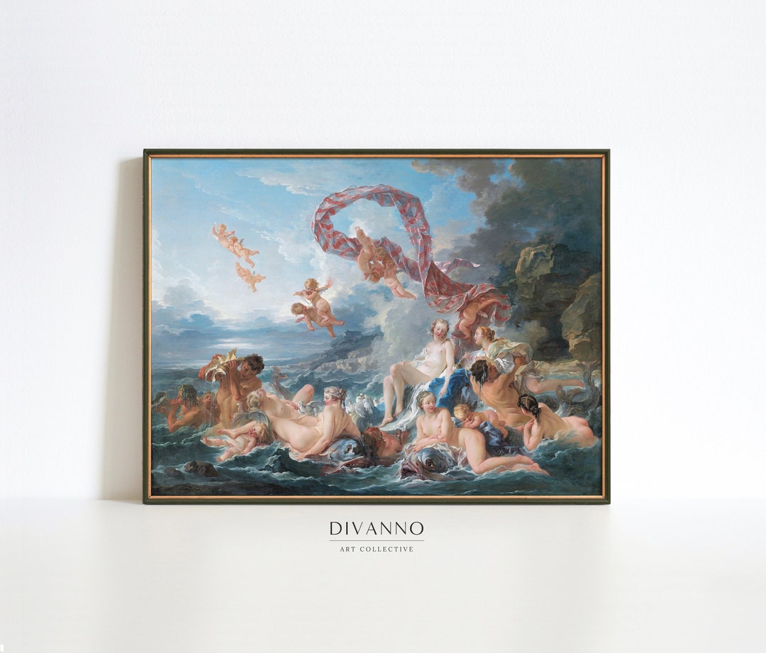 Triumph of Venus Print, Female Bathers Canvas, French Wall Decor ...
