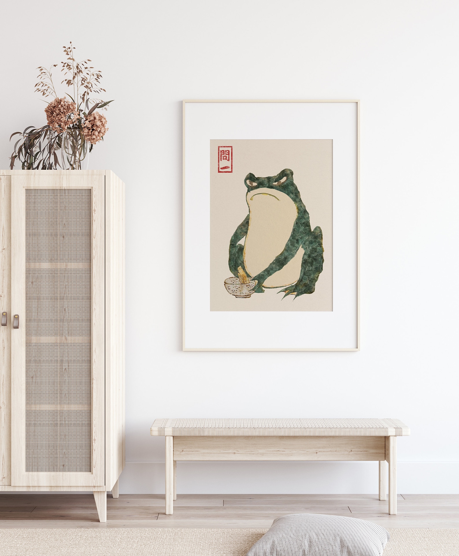 Japanese Frog Print Vintage Wall Art Japanese Frog Poster - Etsy
