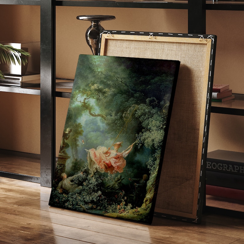 Fragonard the Swing Print, Rococo French Painting (digital Art Print ...