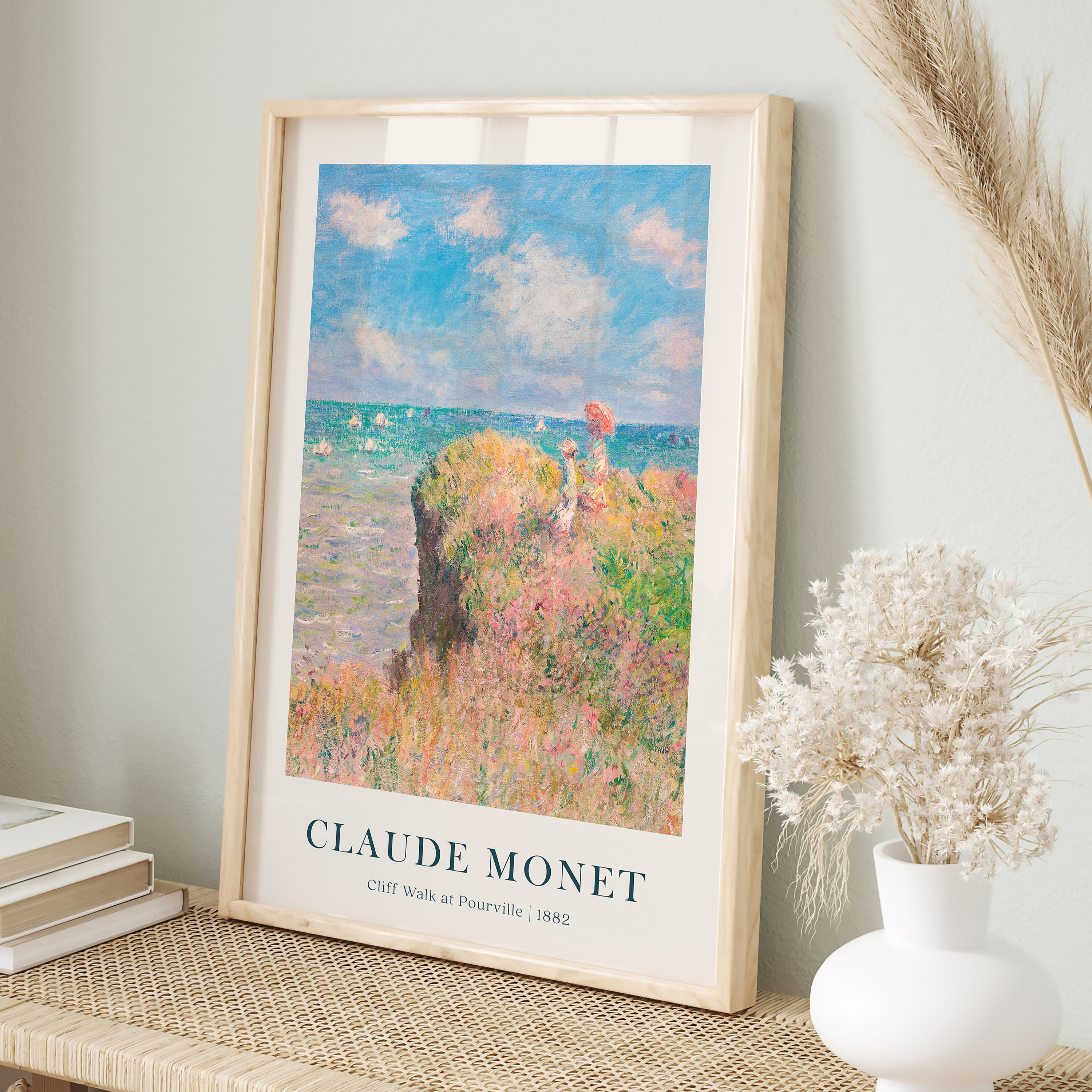Claude Monet Print Beach Poster Vintage Wall Art French - Etsy