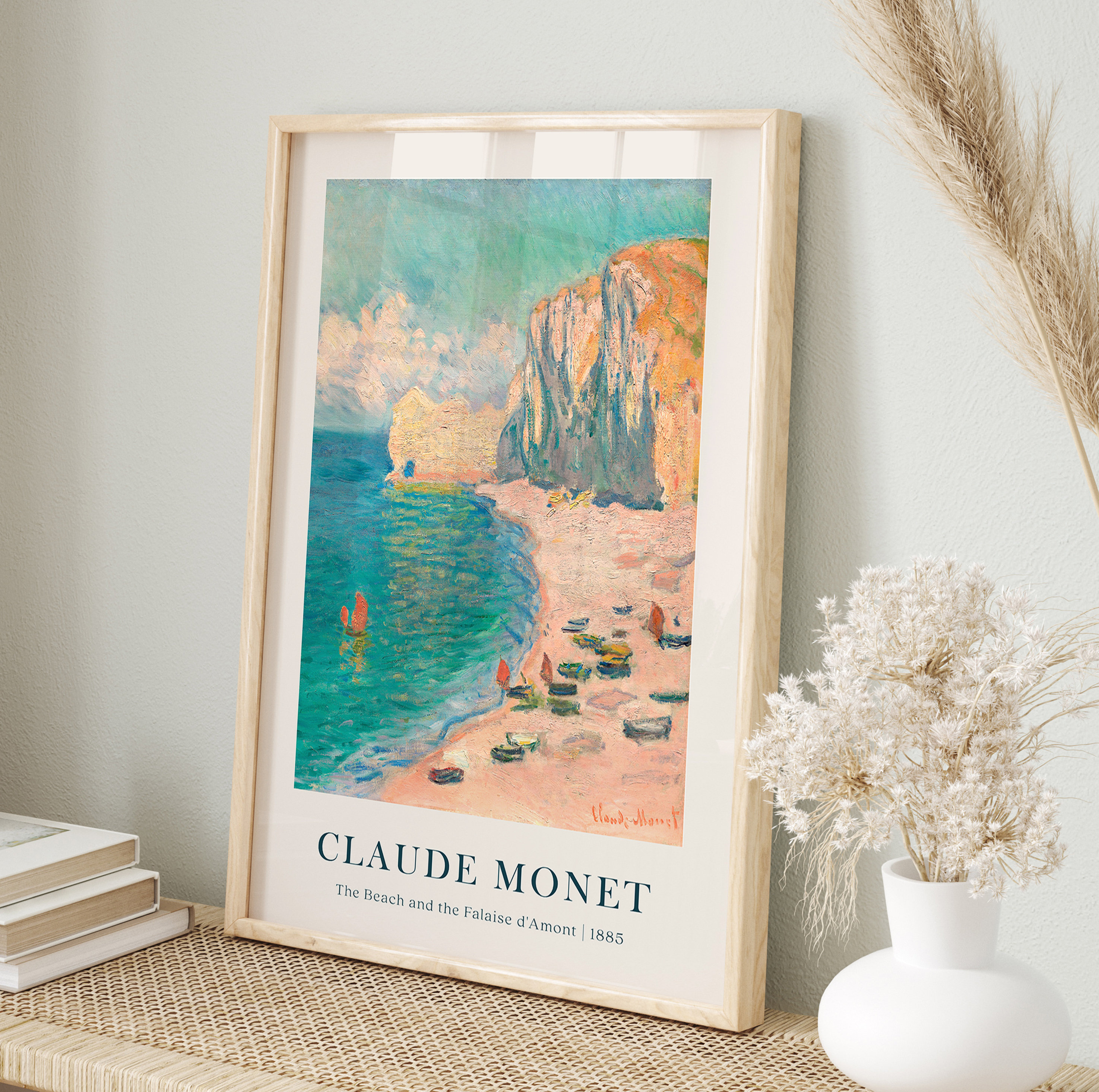 Claude Monet Print Beach Poster Vintage Wall Art French - Etsy