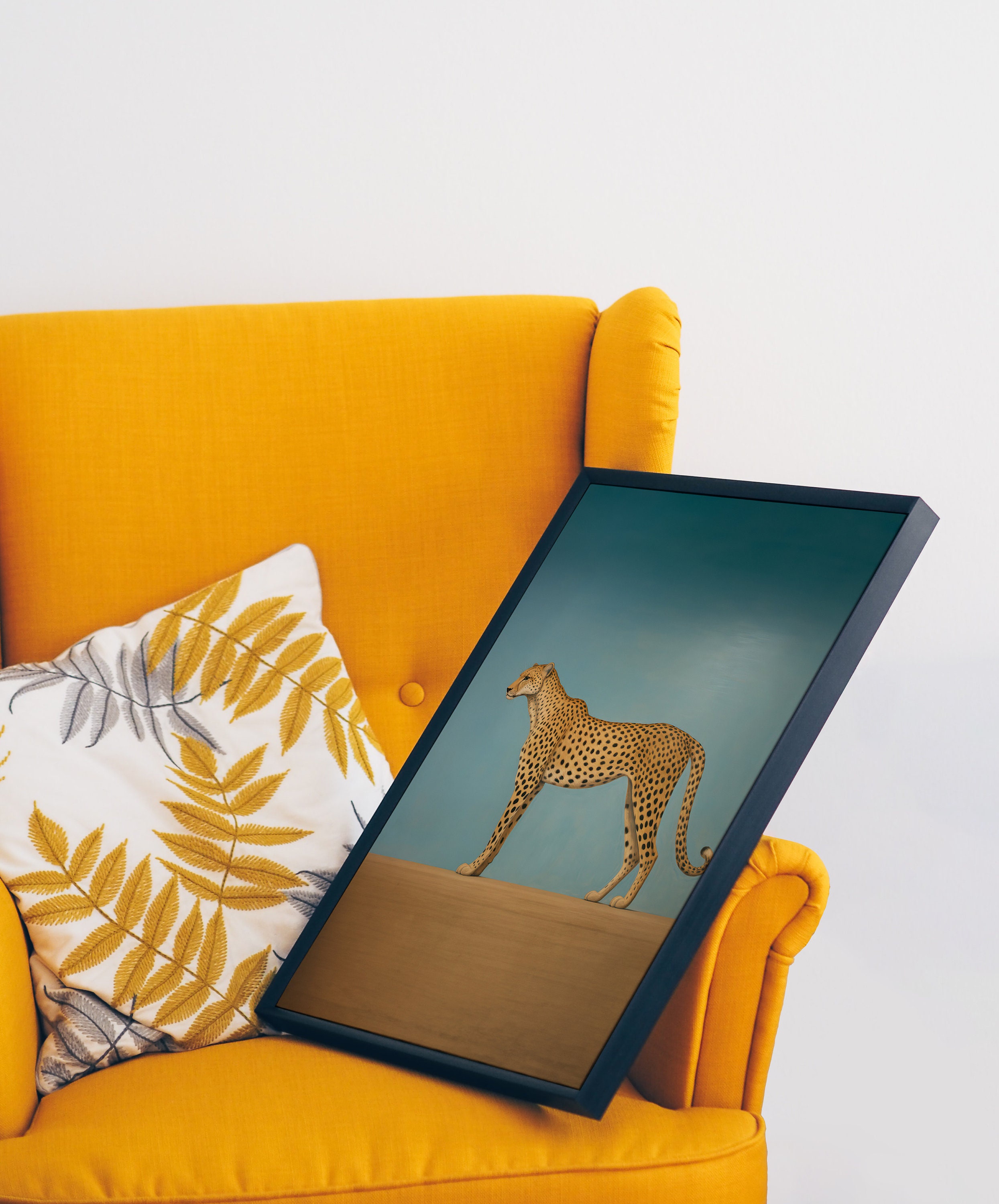 Contemporary Cheetah Print, Wild Cat Wall Art, Jungle Animal Canvas ...