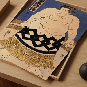 Japanese Sumo Wrestler Print, Vintage Utagawa Kuniyoshi Poster, Sumo ...
