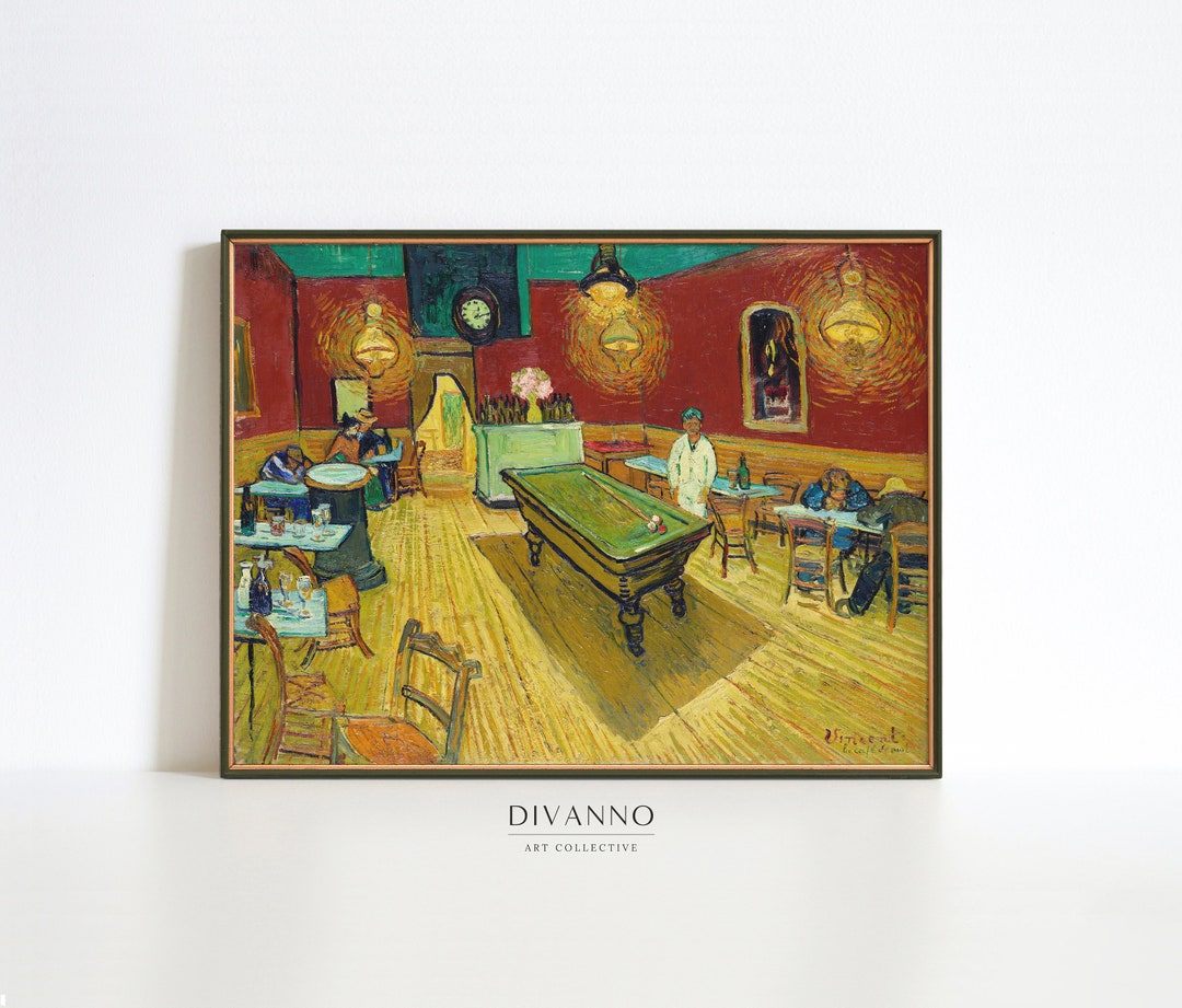 Van Gogh Art Print, the Night Café Poster, Oil Painting Reproduction ...