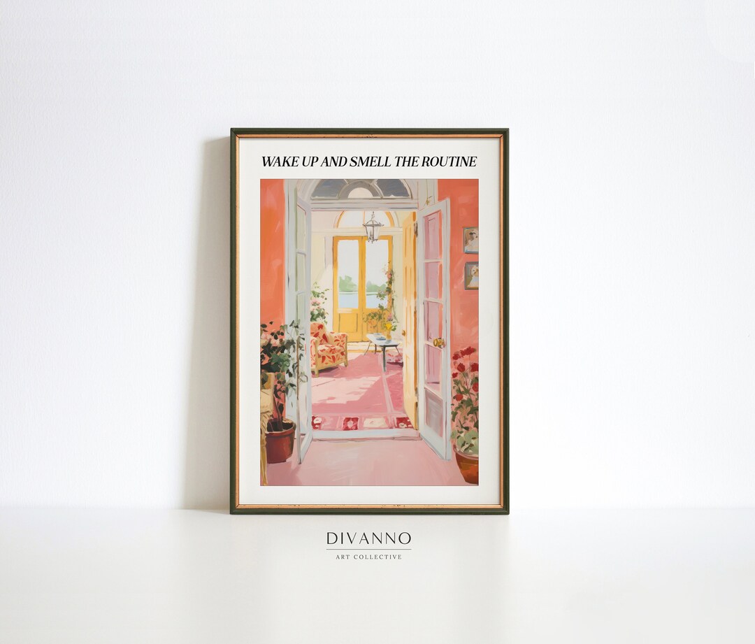 Open Window Print, Exhibition Poster, Abstract Wall Art, Landscape ...