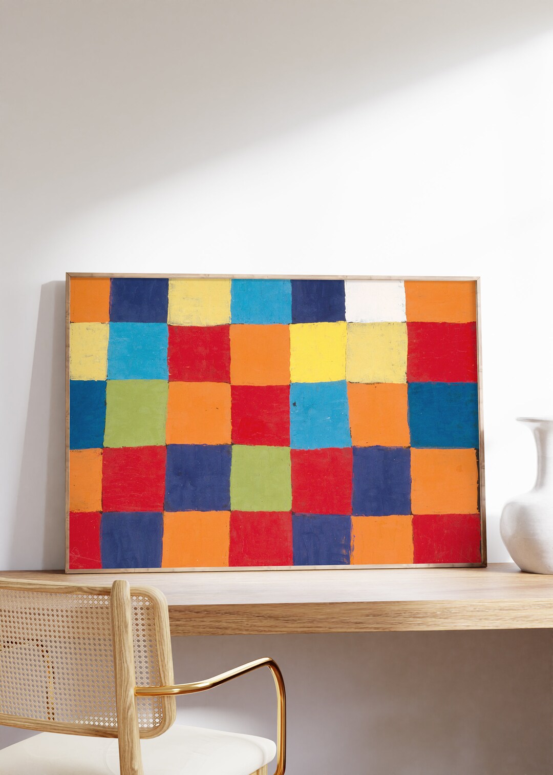 Paul Klee Abstract Color Chart Art Print, Geometric Contemporary Wall ...
