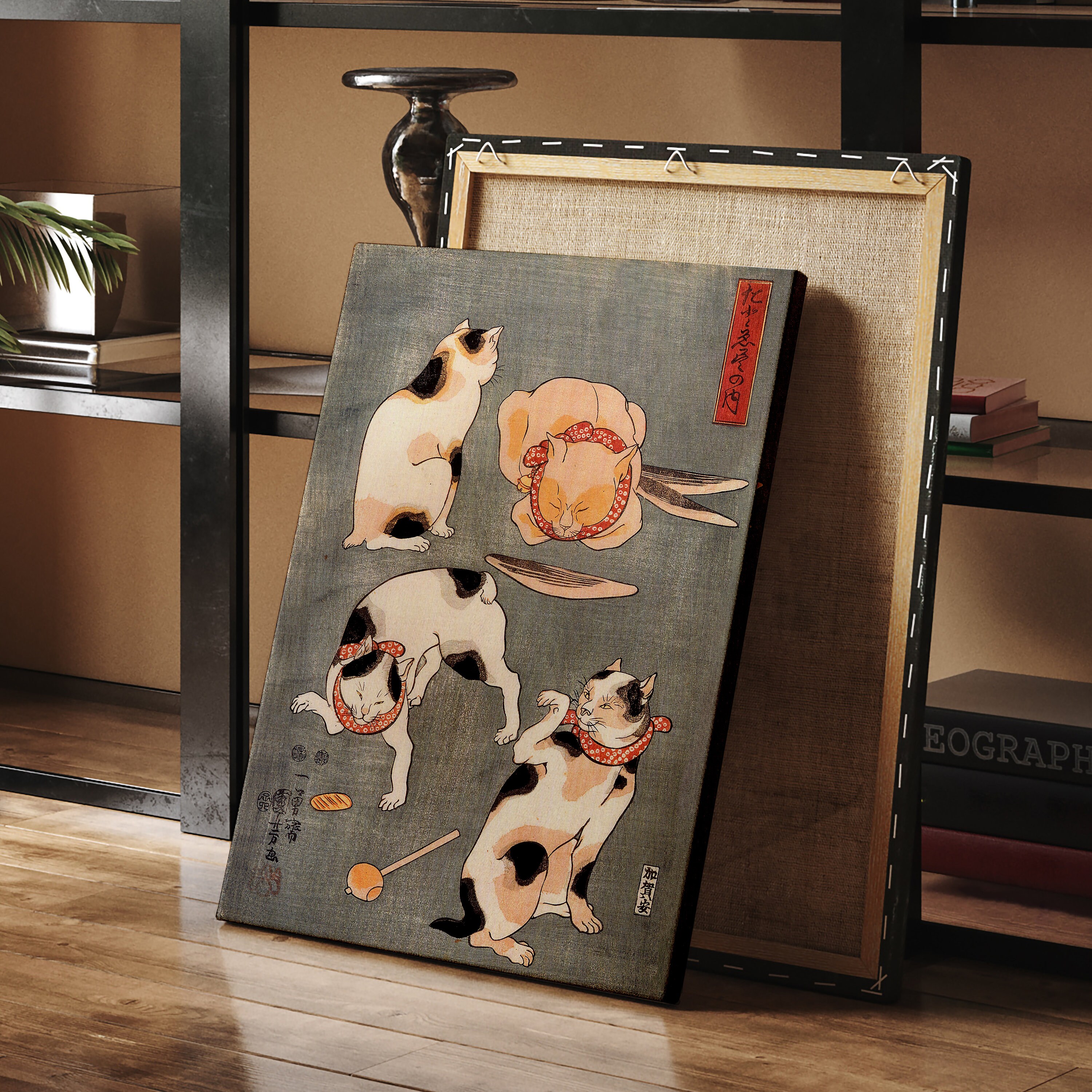 Japanese Cat Print, Kuniyoshi Utagawa Woodblock Art, Cat Lover Gift - Etsy