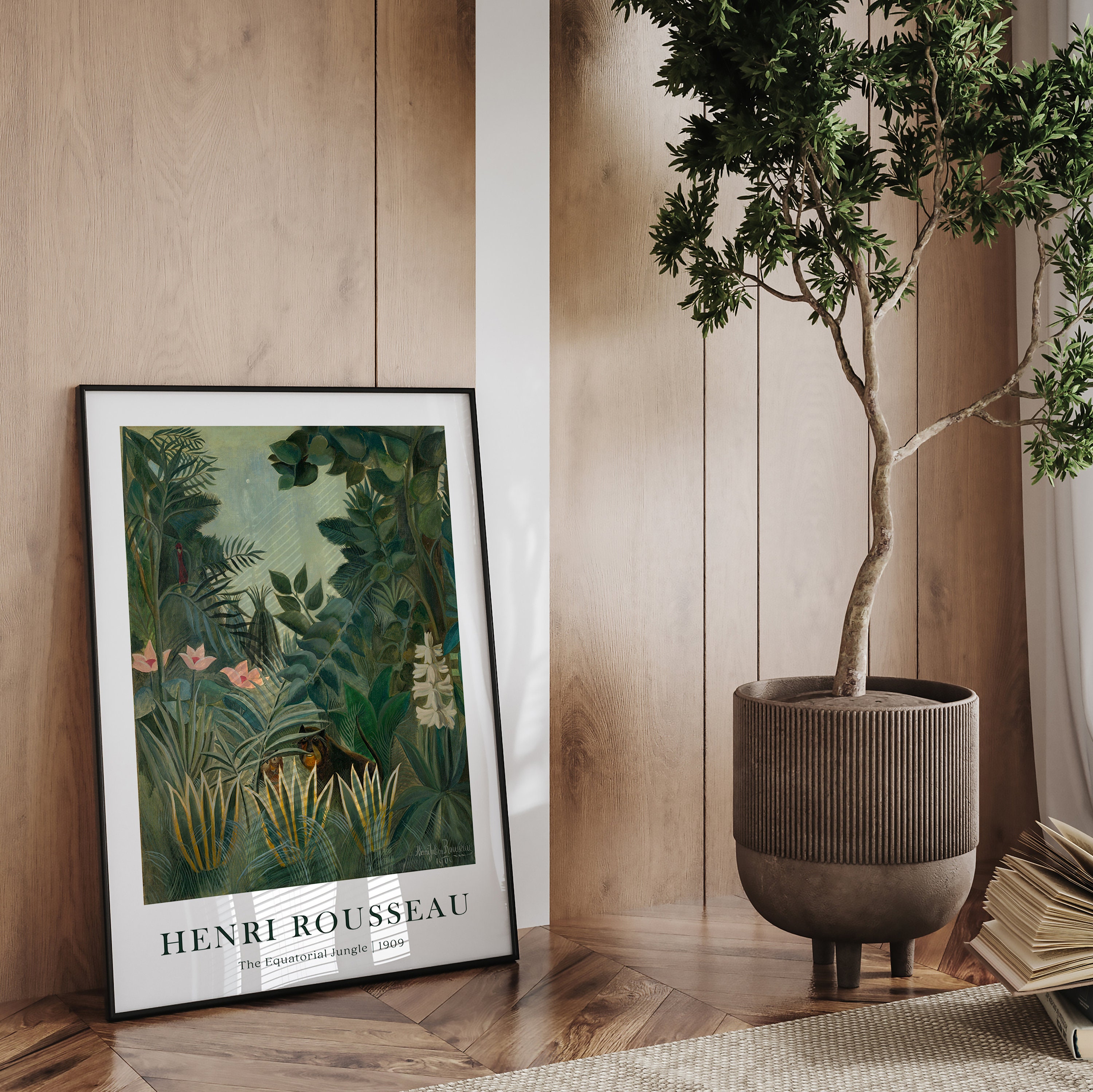Henri Rousseau Jungle Poster Botanical Print Floral Wall - Etsy UK