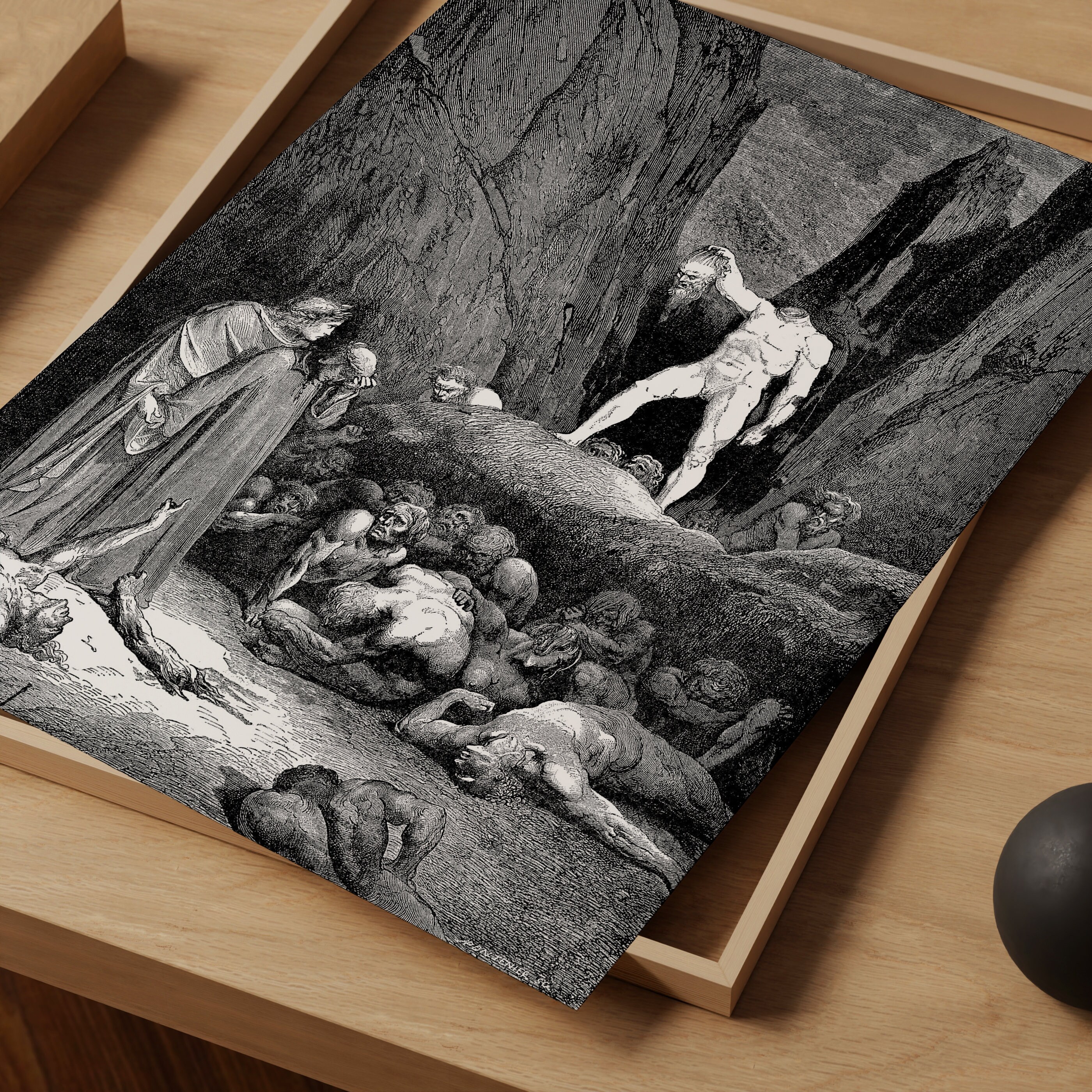 Antique Hell Print, Gustave Dore Poster, Halloween Home Decor, Dark ...
