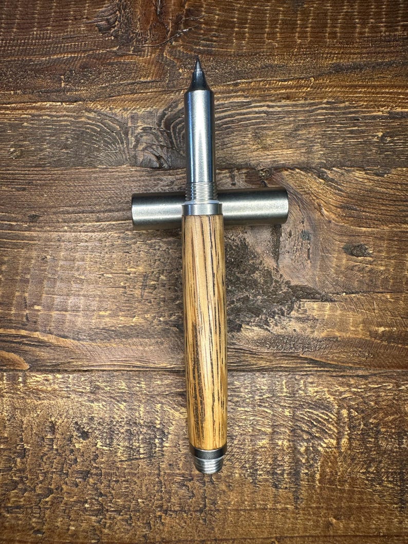 Hand Turned Whiskey Barrel Rollerball Pen - Etsy