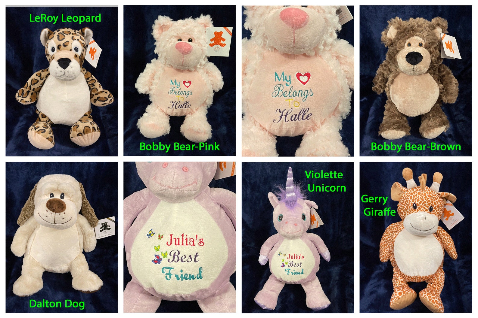 Personalized Brown Teddy Bear, Birth Announcement, Stuffed Animal ...