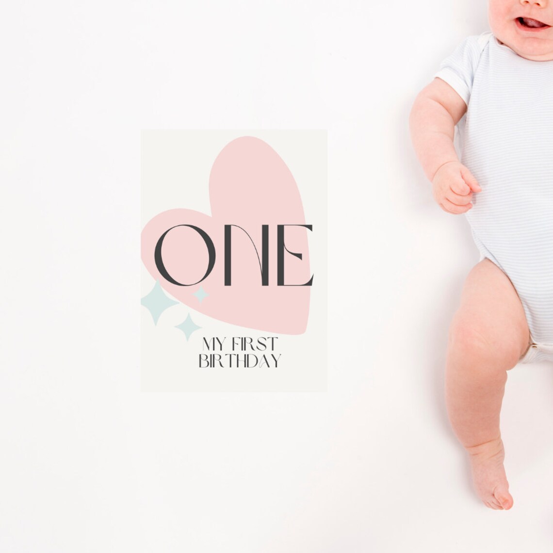 Baby Milestone Card Template Pack - Printable Milestone Cards for Baby ...