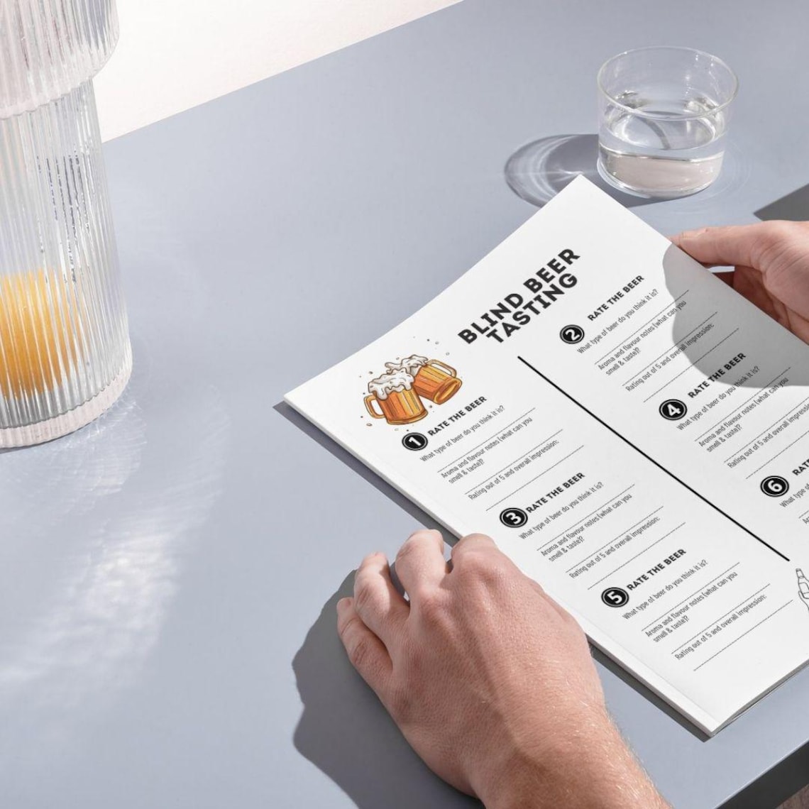 Blind Beer Tasting Kit Template | Printable Beer Tasting Party Game ...